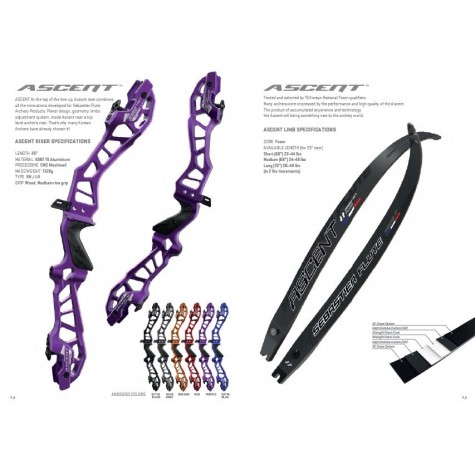 Sebastien Flute Archery Ascent Riser 25 Inch- Quicks A ...