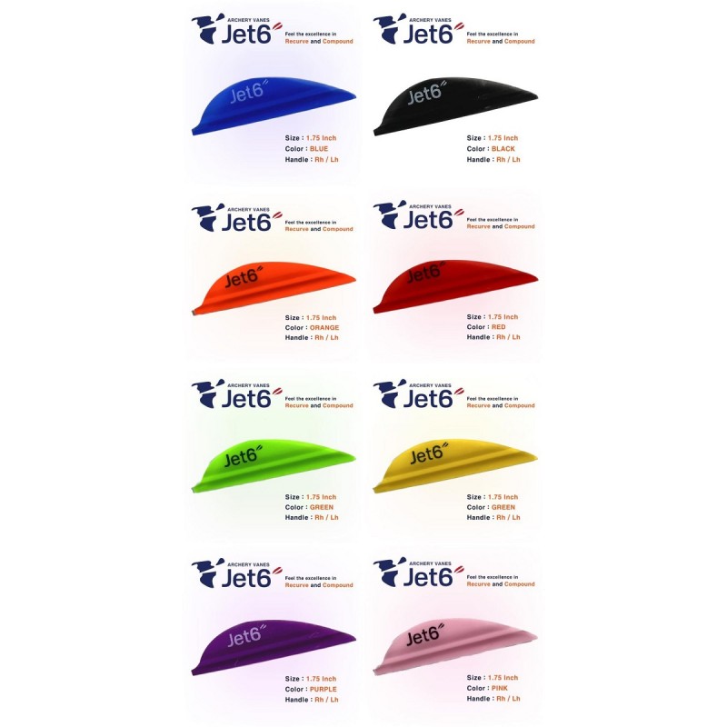 Korea Archery Jet6 Vanes 1.75 inch (pack 50) 2023 model